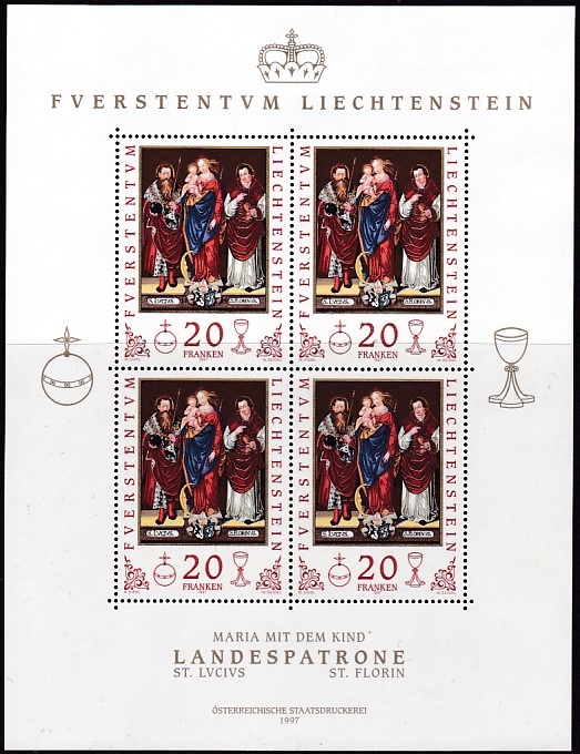 Liechtenstein Kleinbogen Mi.-Nr. 1151