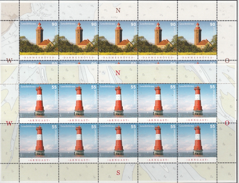 Bund Mi.-Nr. 2878/79 ** Zehnerbogen